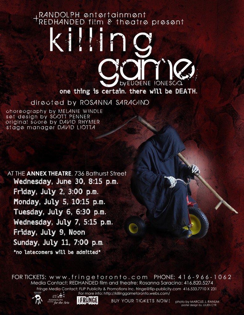 Killing Game | The Toronto Theatre Database